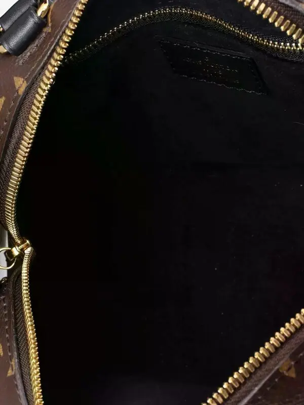 LOUIS VUITTON Petite Malle Souple Handbag Monogram Canvas - Brown