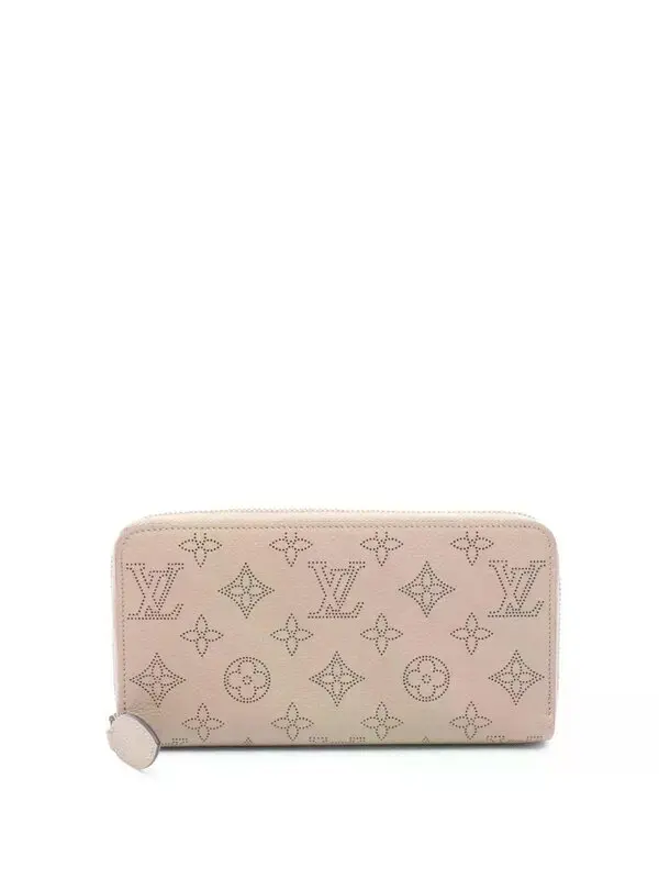 LOUIS VUITTON 2010-2026 Monogram Mahina Zippy Wallet Long Wallets - Brown