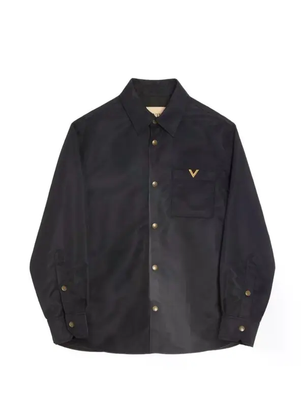 Valentino Garavani Vlogo Plaque Jacket - Black