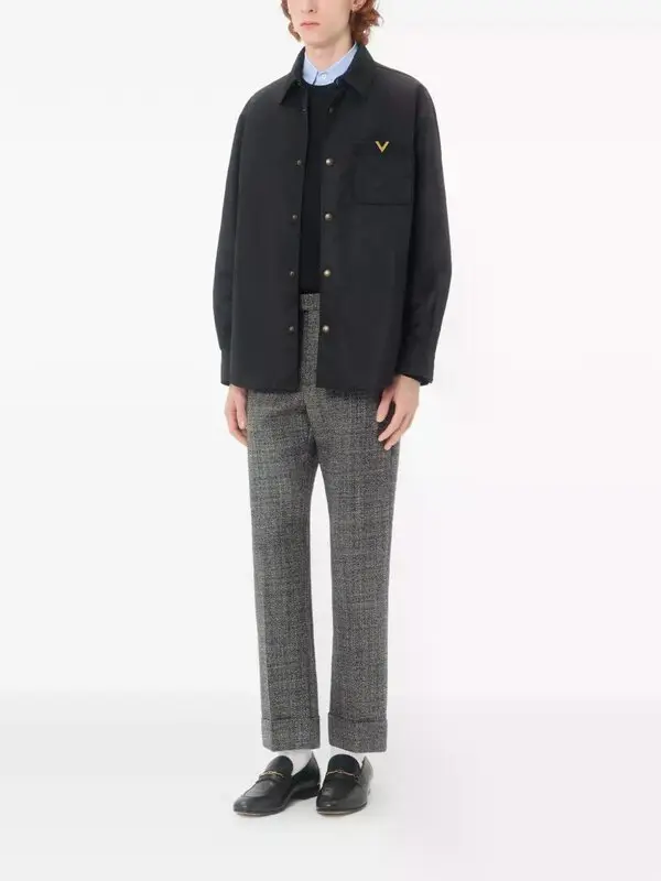 Valentino Garavani Vlogo Plaque Jacket - Black
