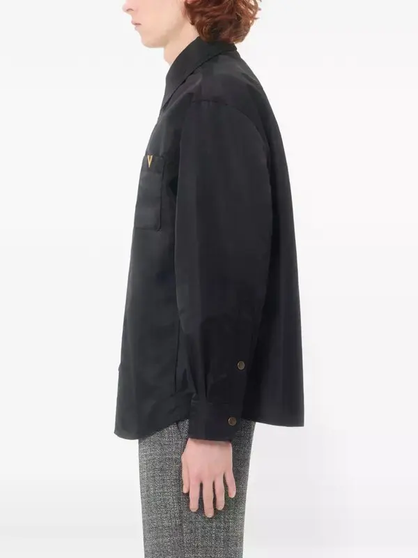 Valentino Garavani Vlogo Plaque Jacket - Black