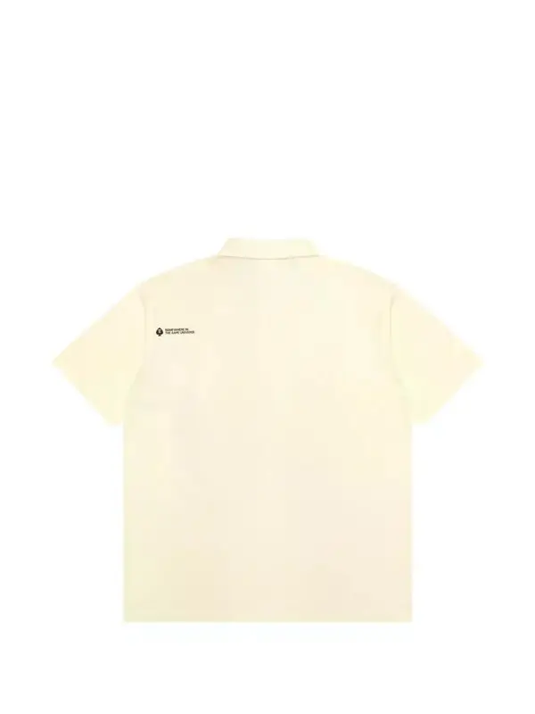 AAPE BY *A BATHING APE Logo-patch Polo Shirt - Neutrals