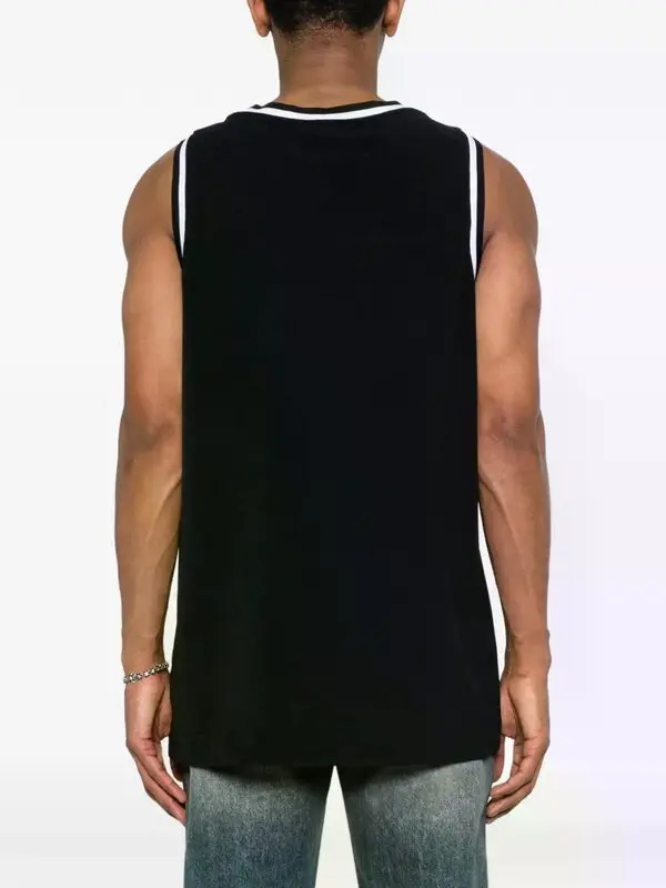 Balmain Logo-embroidered Tank Top