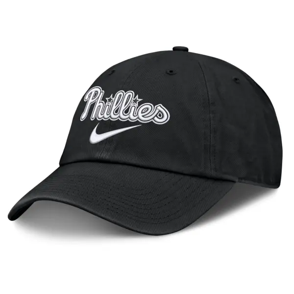 Nike Philadelphia Phillies Primetime Club Mlb Unstructured Adjustable Hat - Black