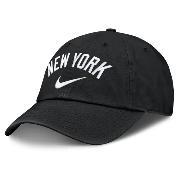Nike New York Yankees Primetime Club Mlb Unstructured Adjustable Hat - Black