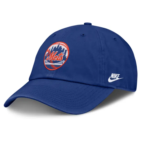 Nike New York Mets 1989 Cooperstown Club Mlb Unstructured Adjustable Cap - Blue