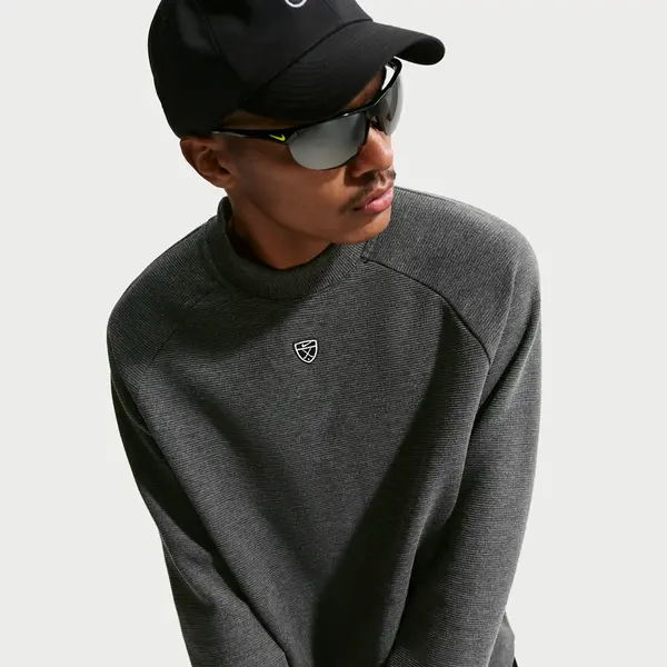 Nike Par Therma-fit Golf Crew-neck Top - Black