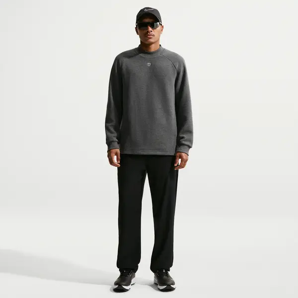 Nike Par Therma-fit Golf Crew-neck Top - Black