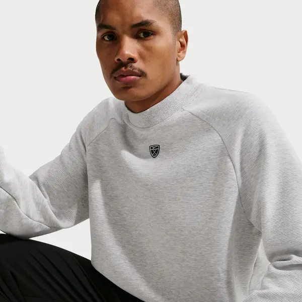 Nike Par Therma-fit Golf Crew-neck Top - Grey