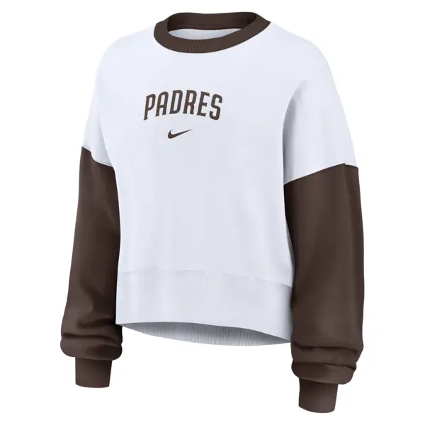Nike San Diego Padres Mlb Pullover Crew - White