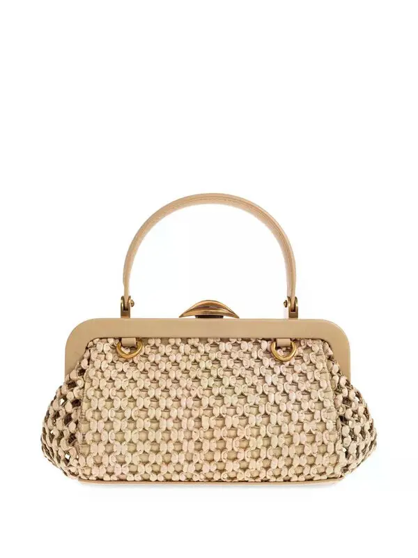 Cult Gaia Mini Zuma Woven Tote Bag - Neutrals