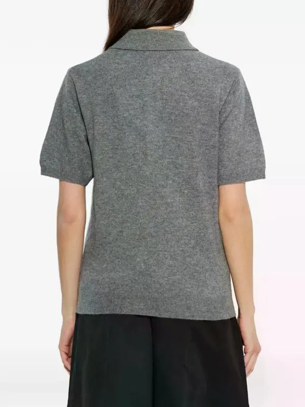 ENTIRE STUDIOS Short-sleeved Polo Shirt - Grey