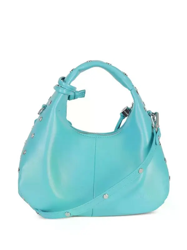 GANNI Studded Top-handle Bag - Blue