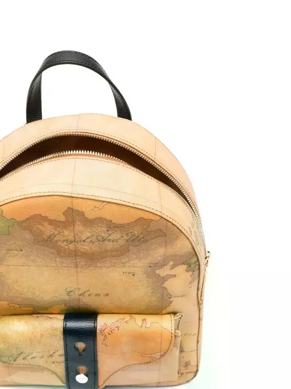 ALVIERO MARTINI 1° CLASSE Map-print Backpack