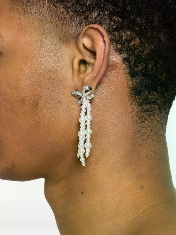 SELF-PORTRAIT Bow-embellished Earrings