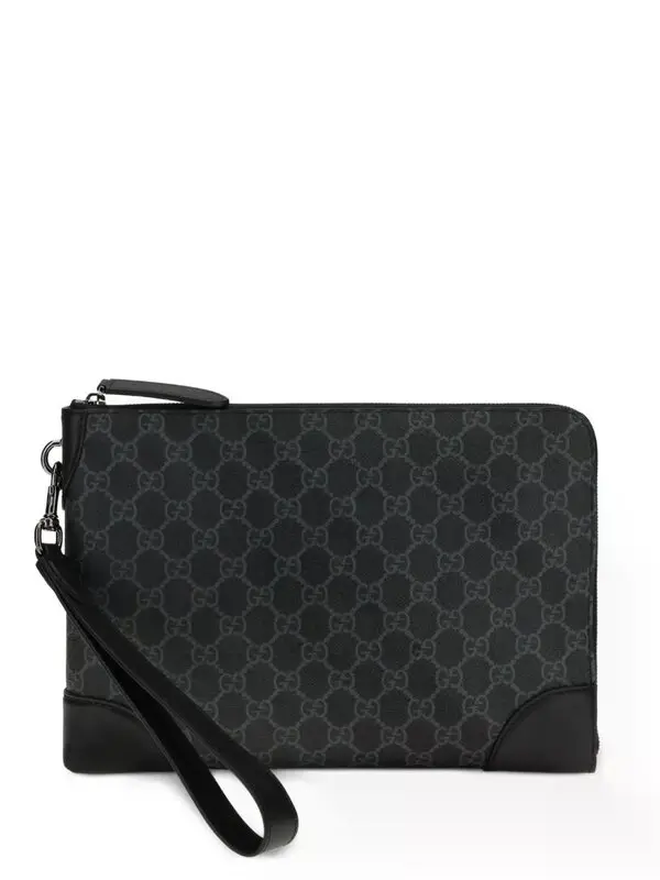 Gucci Gg Emblem Business Case - Black