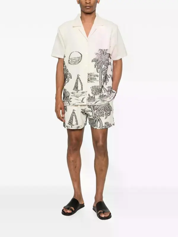 Maison Labiche Tree-embroidered Shorts