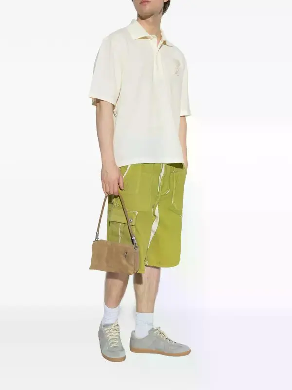 Marni Screen-printed Denim Cargo Shorts - Green