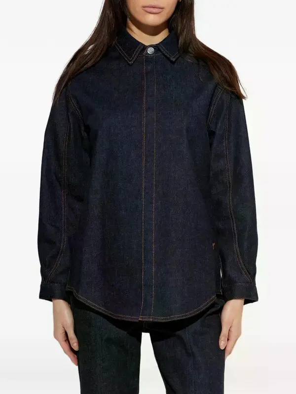 Jacquemus Amelo De-nîmes Denim Shirt - Blue