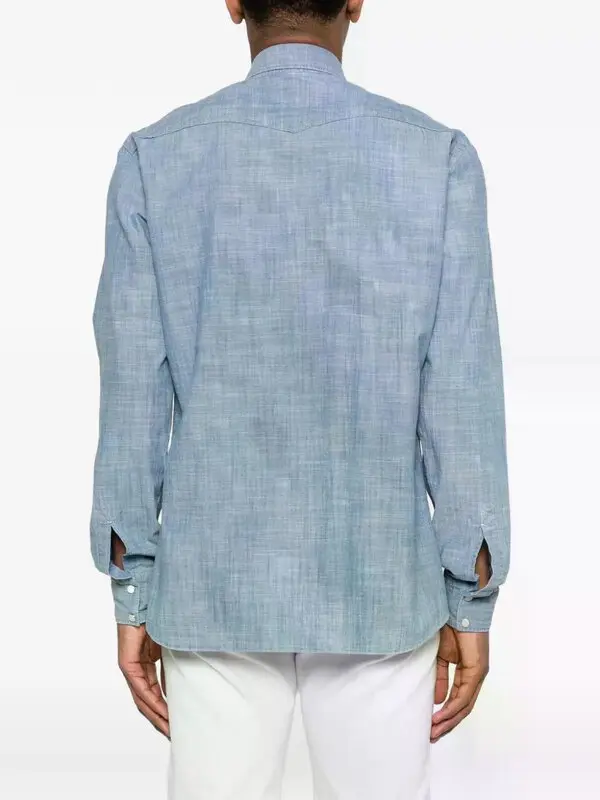BARBA NAPOLI Button-fastening Shirt - Blue