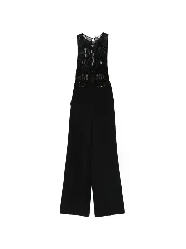 Elisabetta Franchi Sequin-embellished Jumpsuit - Black