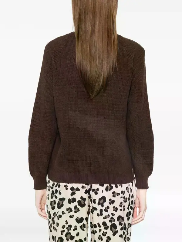 BEYOU Buttoned Cardigan - Brown