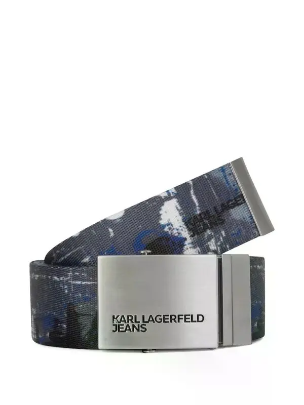 Karl Lagerfeld Graffiti-print Belt - Grey