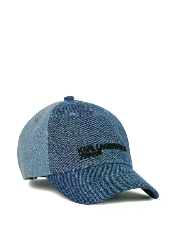 Karl Lagerfeld Two-tone Denim Cap - Blue