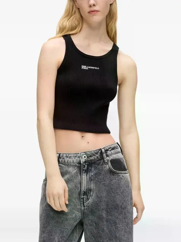 Karl Lagerfeld Ribbed Tank Top