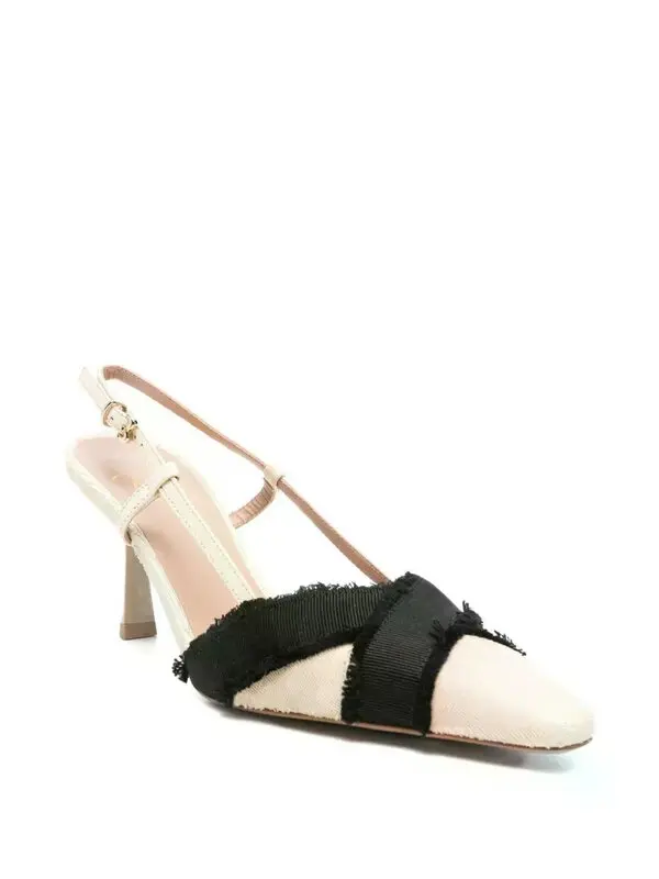 Roberto Festa Leonia Fringed Pumps - Neutrals