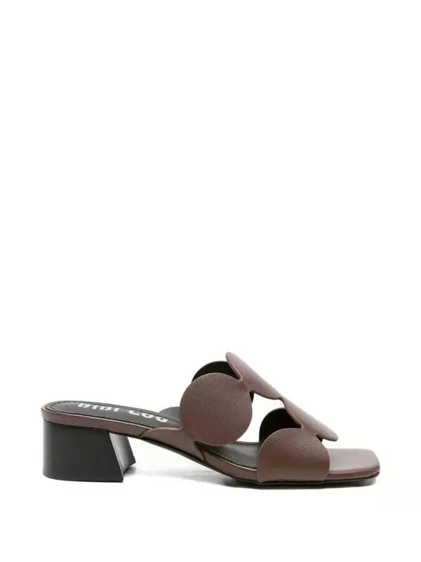 BIBI LOU Cut-out Mules - Brown