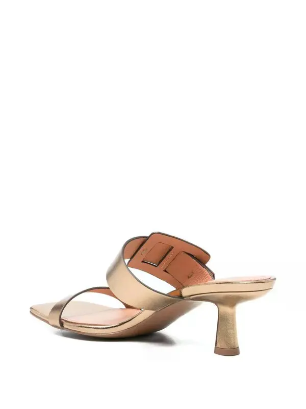 BIBI LOU Buckle-strap Mules - Brown