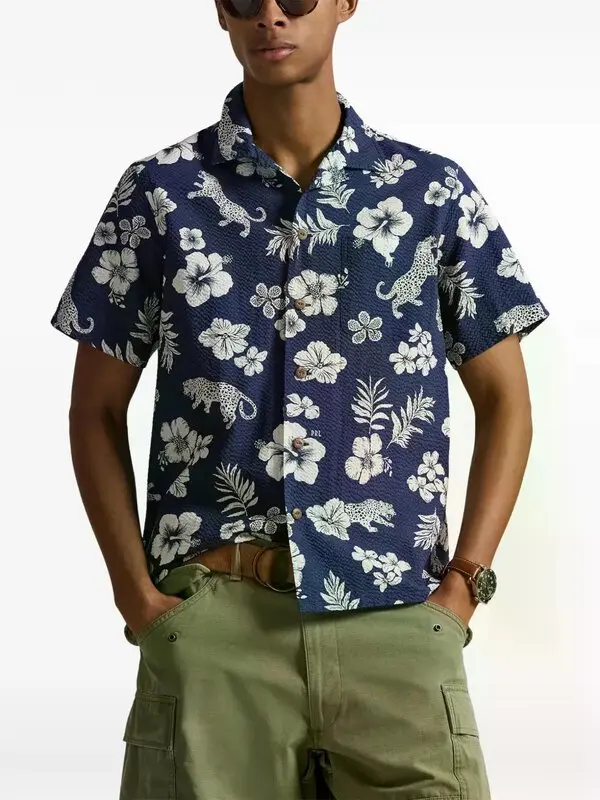 Polo Ralph Lauren Floral-print T-shirt - Blue