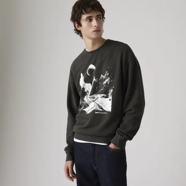 LEVI'S Relaxed Graphic Crewneck Sweatshirt - Cosmic Scene Phantom