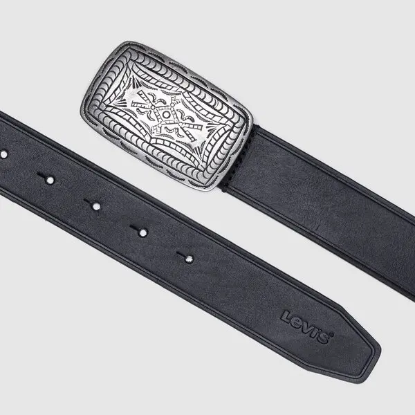 LEVI'S Western Plaque Belt - Regular Black