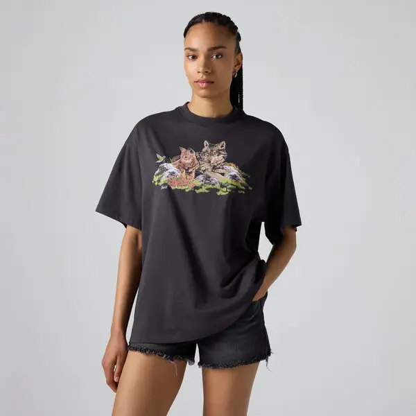 LEVI'S Graphic Short Stack T-shirt - Dark Phantom