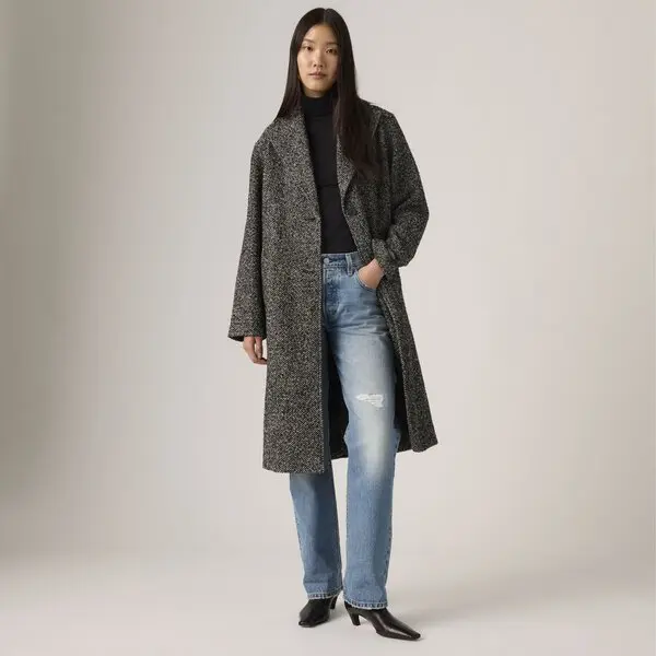 LEVI'S Tessa Wool Coat - Boucle Herringbone