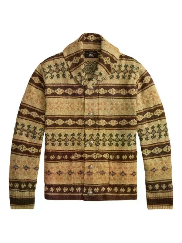 Ralph Lauren Patterned Shawl-collar Cardigan - Neutrals