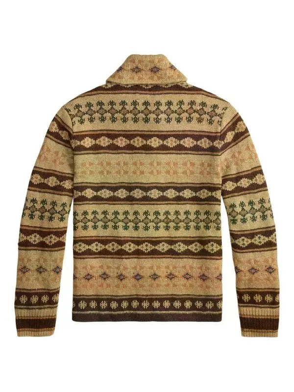 Ralph Lauren Patterned Shawl-collar Cardigan - Neutrals