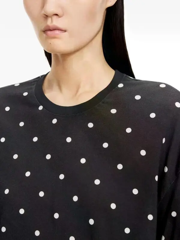 JNBY Polka Dot Long-sleeve Top - Black