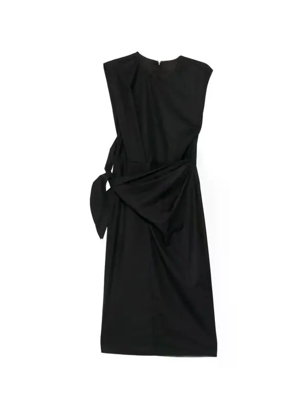 LESS Tied-waist Draped Dress