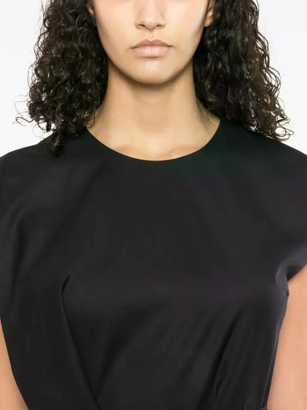 LESS Tied-waist Draped Dress