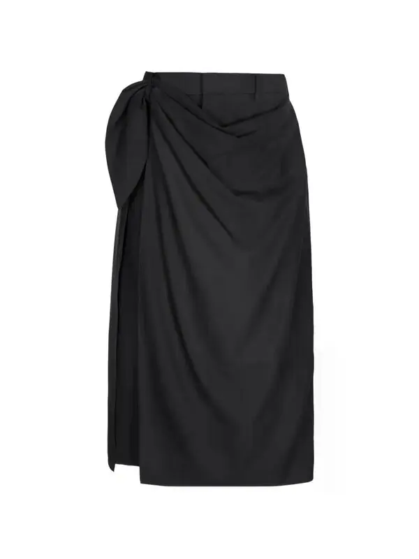LESS Wool Midi Skirt