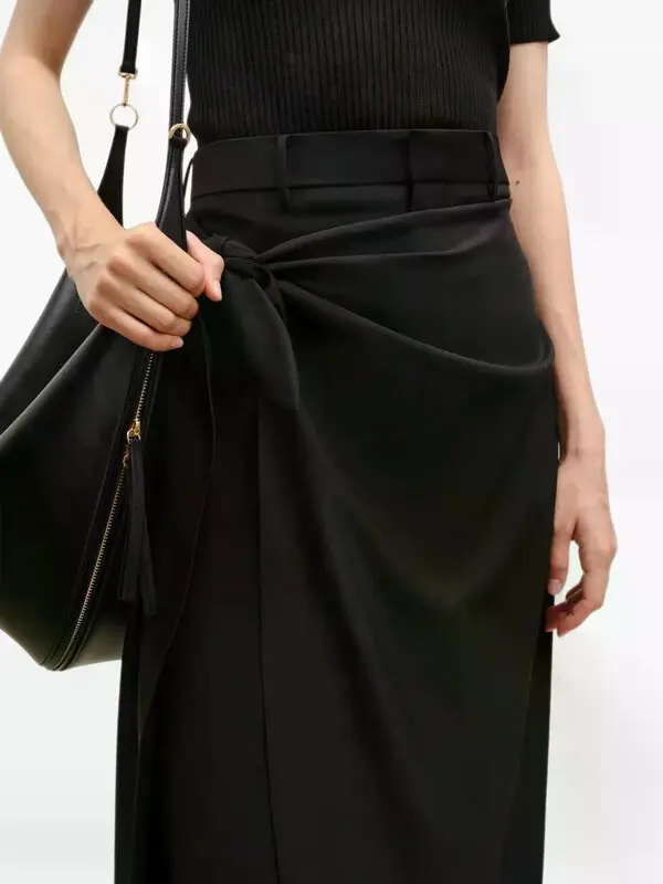 LESS Wool Midi Skirt