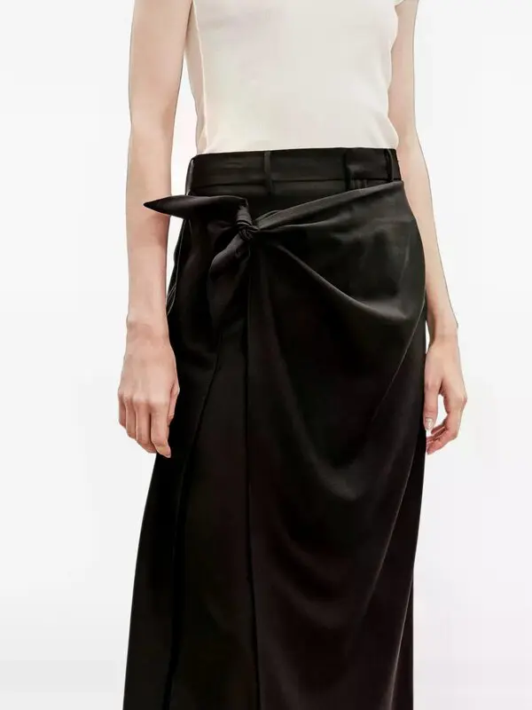 LESS Wool Midi Skirt