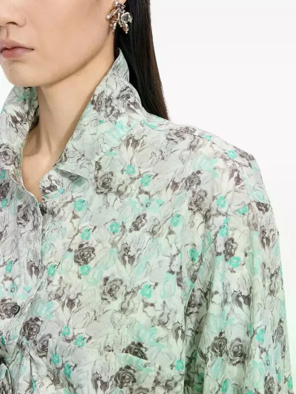 JNBY Floral-print Blouse - Green
