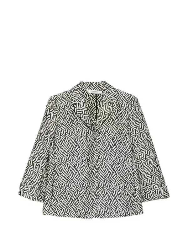 Max Mara Lira Jacquard Patterned Blazer