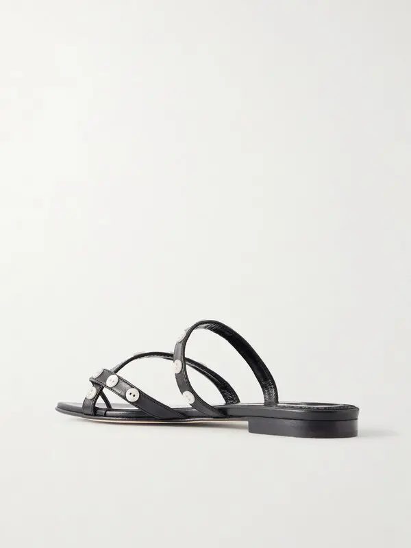 Manolo Blahnik Irafli Leather Sandals