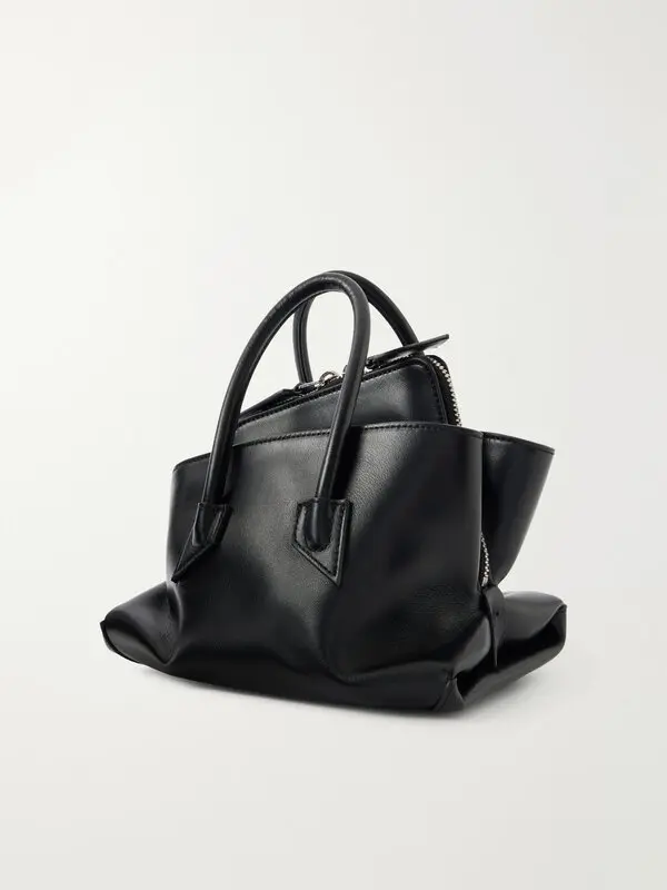 Attico La Passeggiata Mini Asymmetric Leather Tote