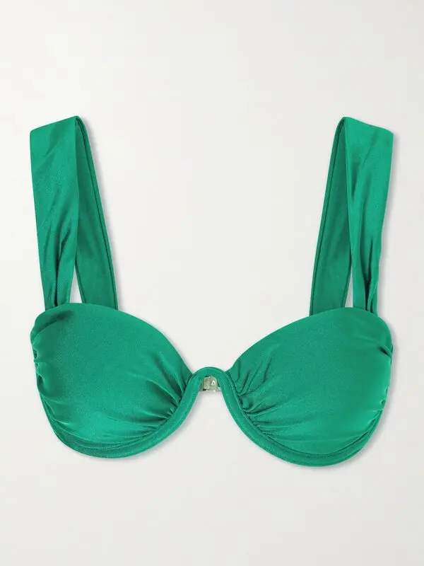 Simkhai Anniston Bikini Top - Green